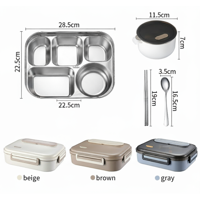 1800ml 5-Compartment Lunch Box Price in Bangladesh | Giggle